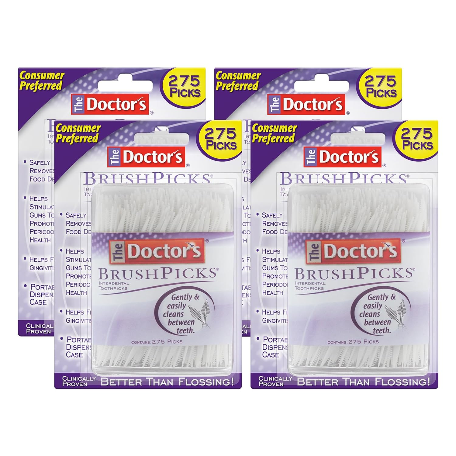 1100-Count The Doctor's BrushPicks Interdental Toothpicks $9 w/ S&S ...