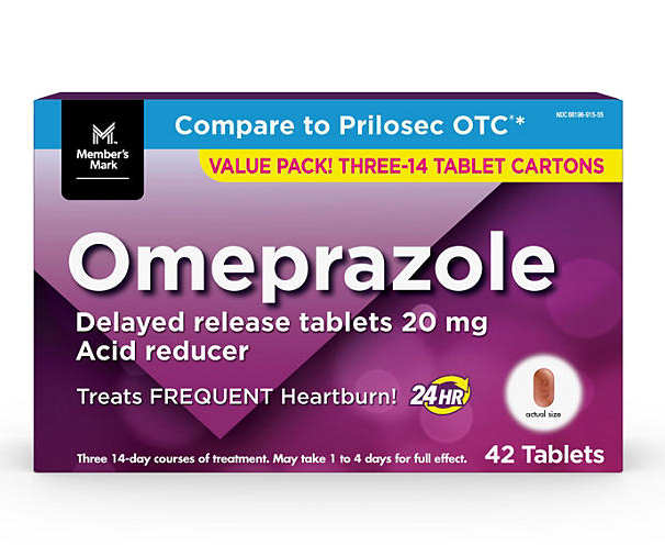 Sam's Club Members: 42-Ct Member's Mark 20mg Omeprazole Delayed Release ...