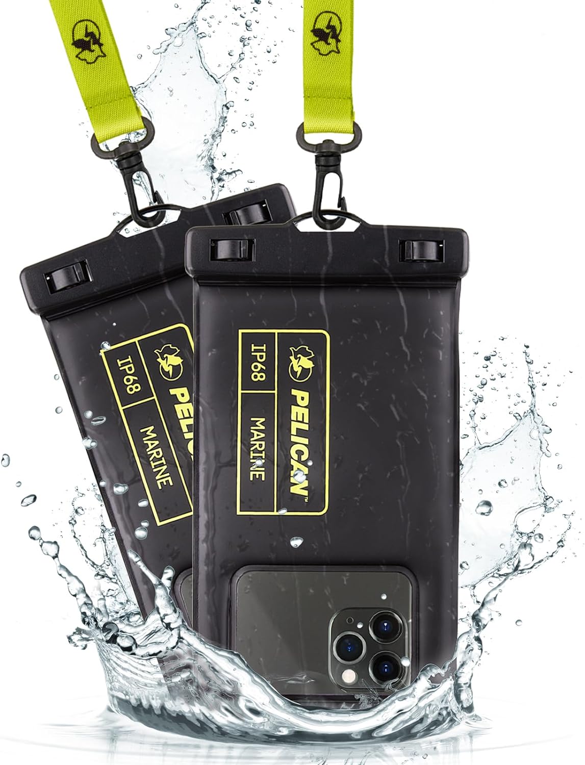 Prime Members: 2-Pack Pelican Marine IP68 Waterproof Polyurethane Phone ...