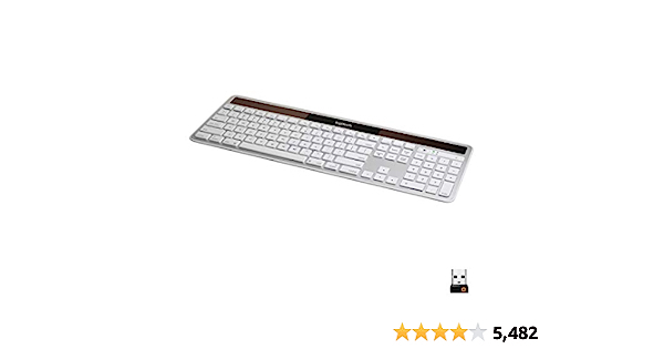 Logitech K750 Wireless Solar Keyboard for Mac — Solar Recharging, Mac ...