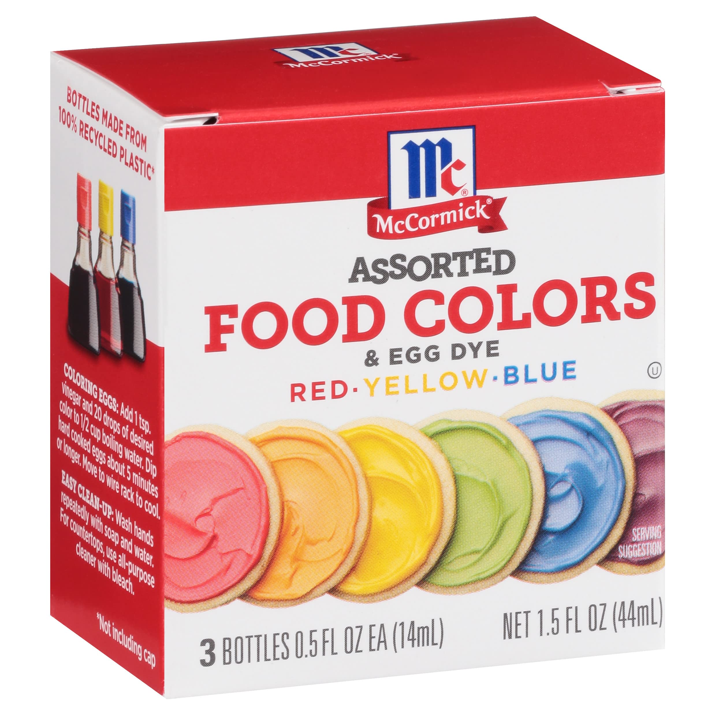 McCormick Assorted Food Colors & Egg Dye, 1.5 fl oz S&S and Free ...