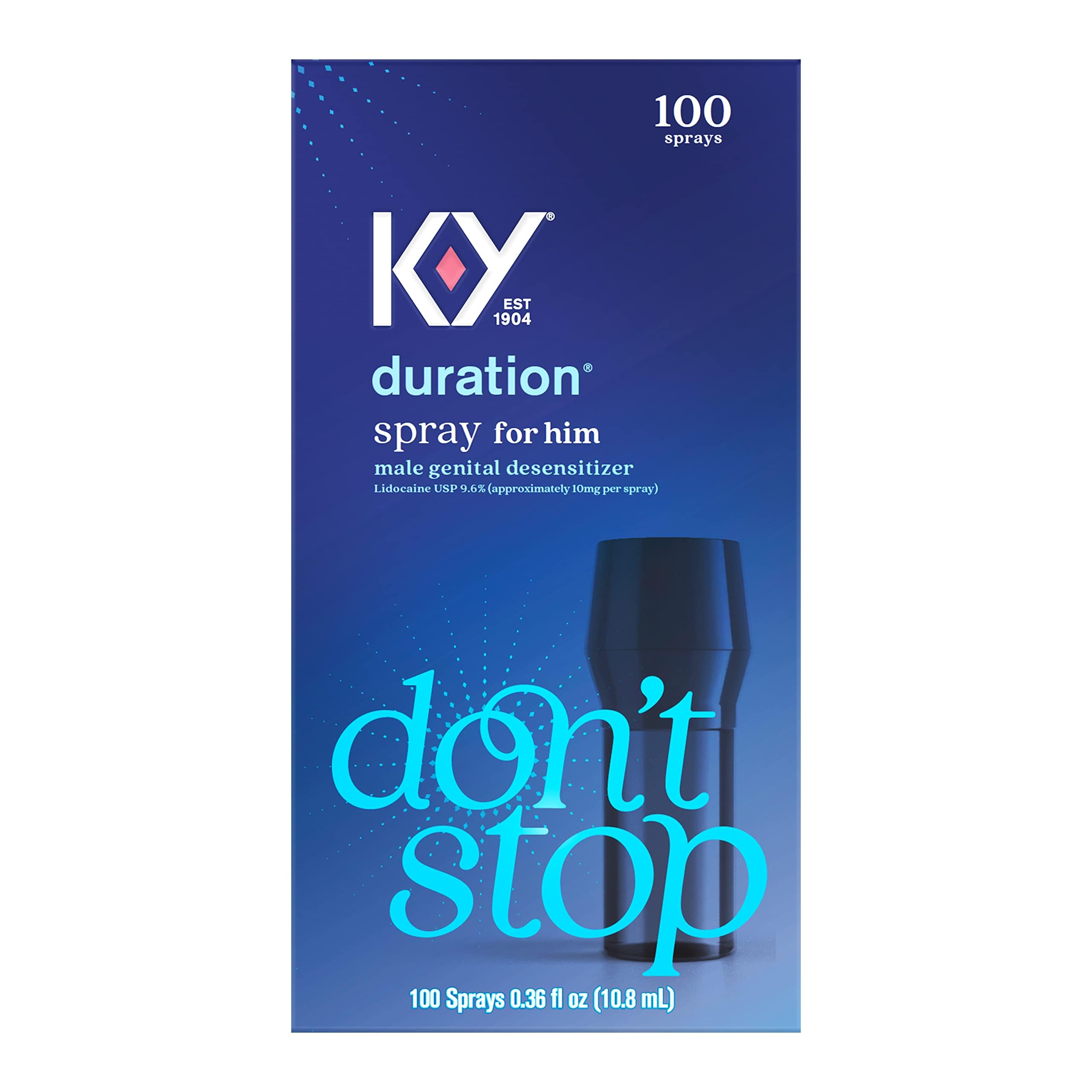 Amazon K Y Duration Spray 0 36 FL OZ 100 Sprays 27 14 Free Shipping