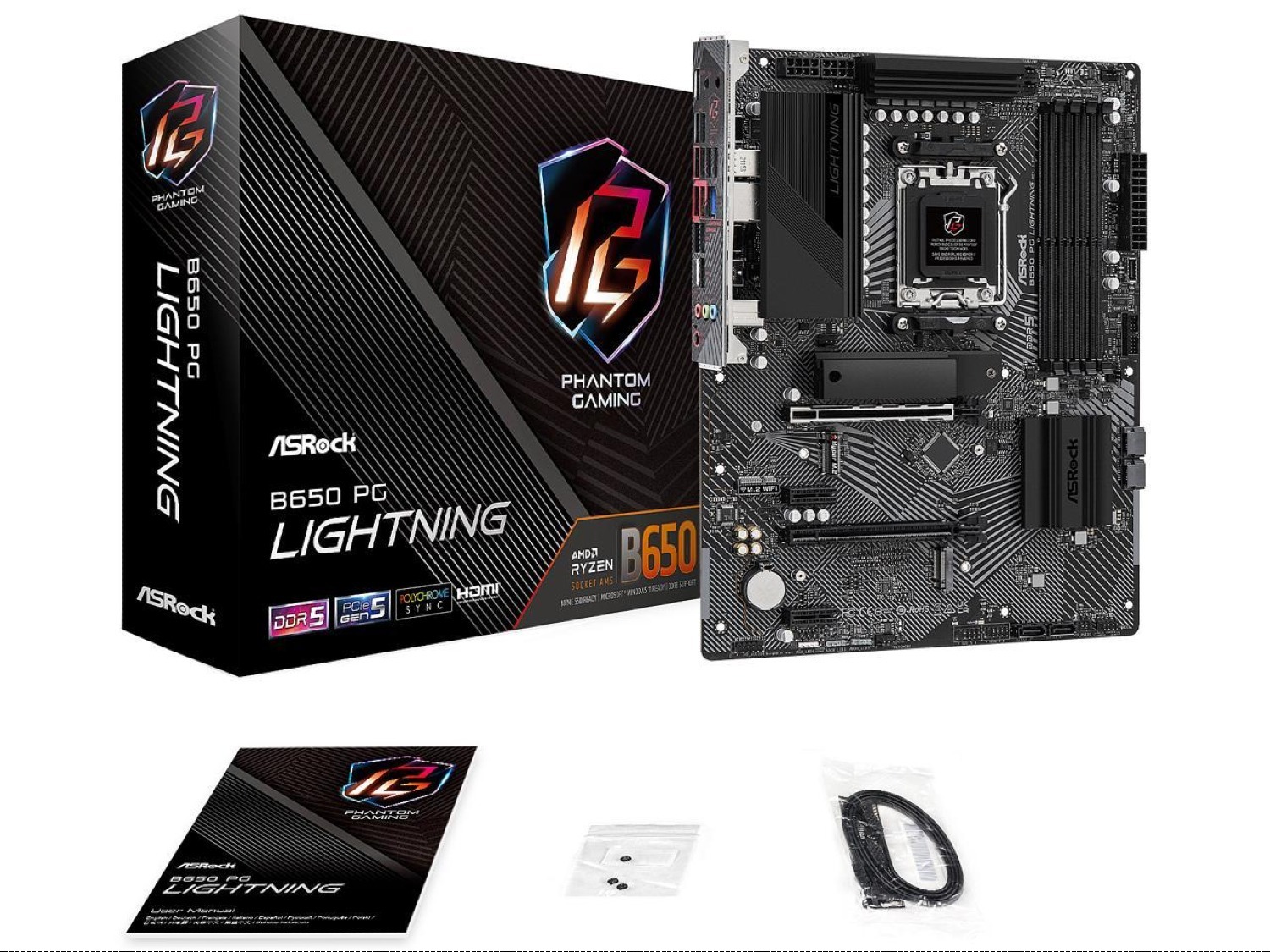 ASRock B650 PG LIGHTING AM5 ATX Mainboard $170 + Free Shipping