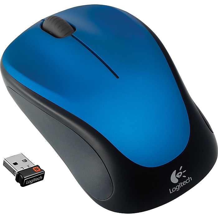 Logitech M317 Wireless Mouse, Blue $7.99 + Free Shipping