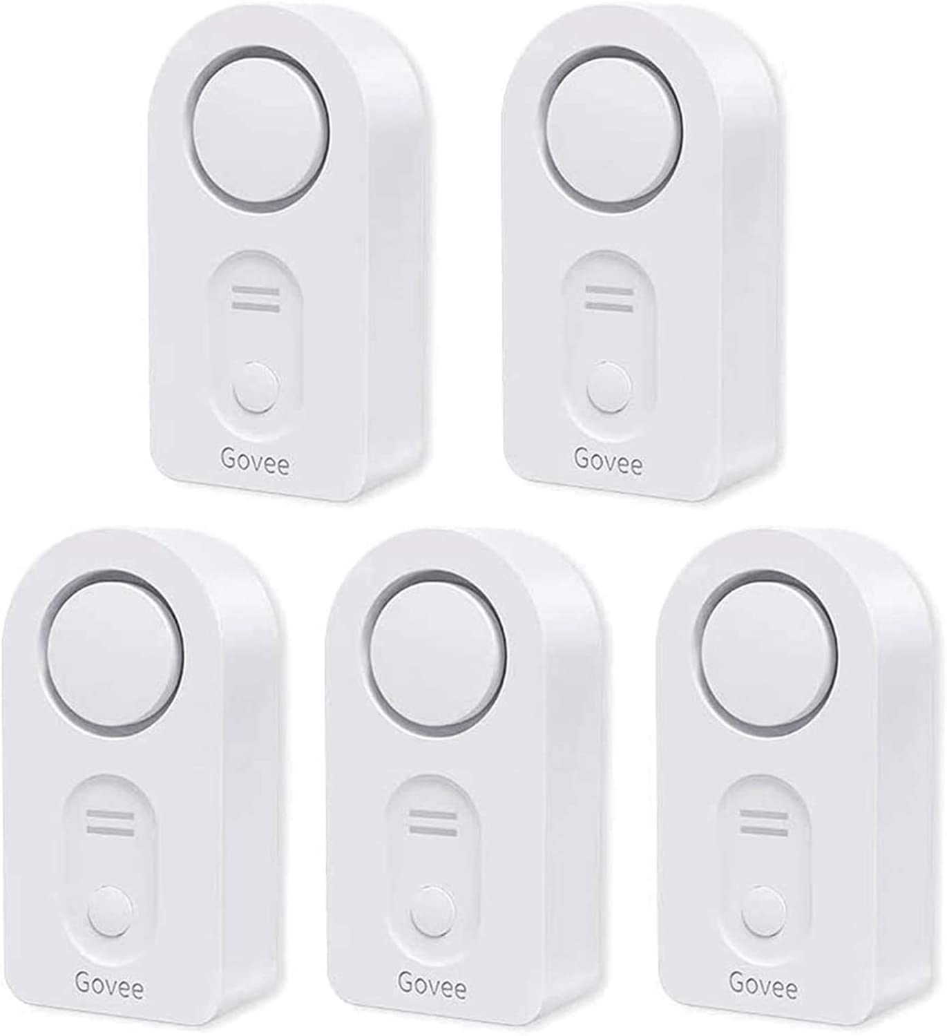 Govee 5 Pack 100dB Adjustable Audio Alarm Water Detectors with ...