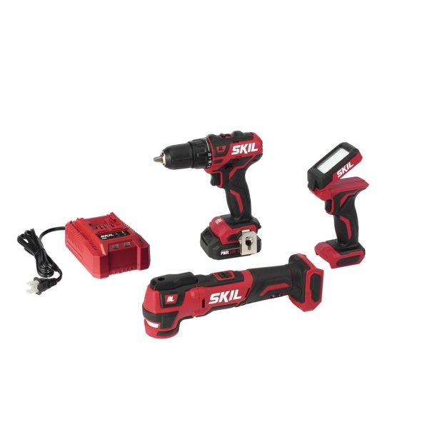 Skil 12v PWRCORE12 brushless cordless 3 Tool Combo Kit $63.99