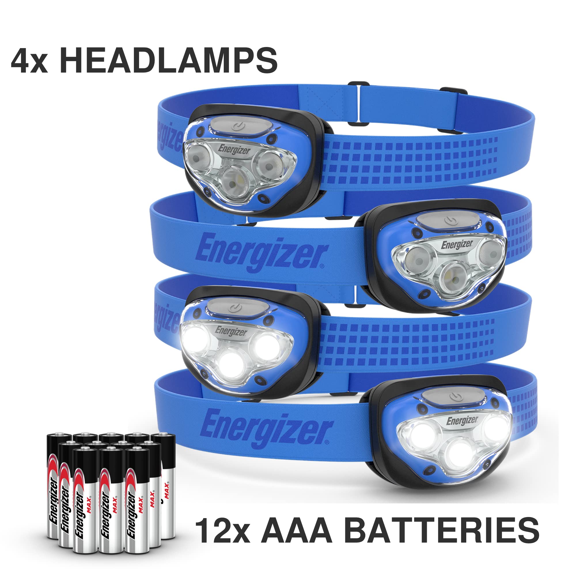 Energizer LED Headlamps PRO (4-Pack $3.82/pc), IPX4 Water Resistant ...