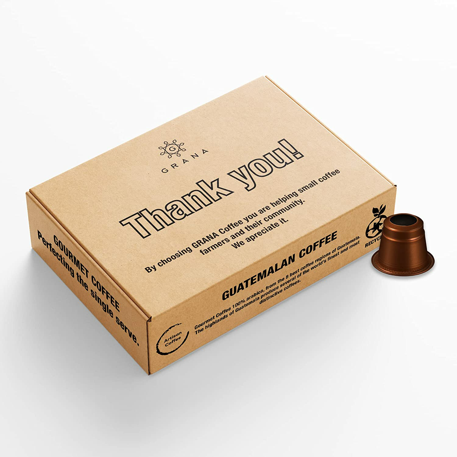 GRANA organic Espresso Capsules | Coffee Caps Nespresso Compatible with ...