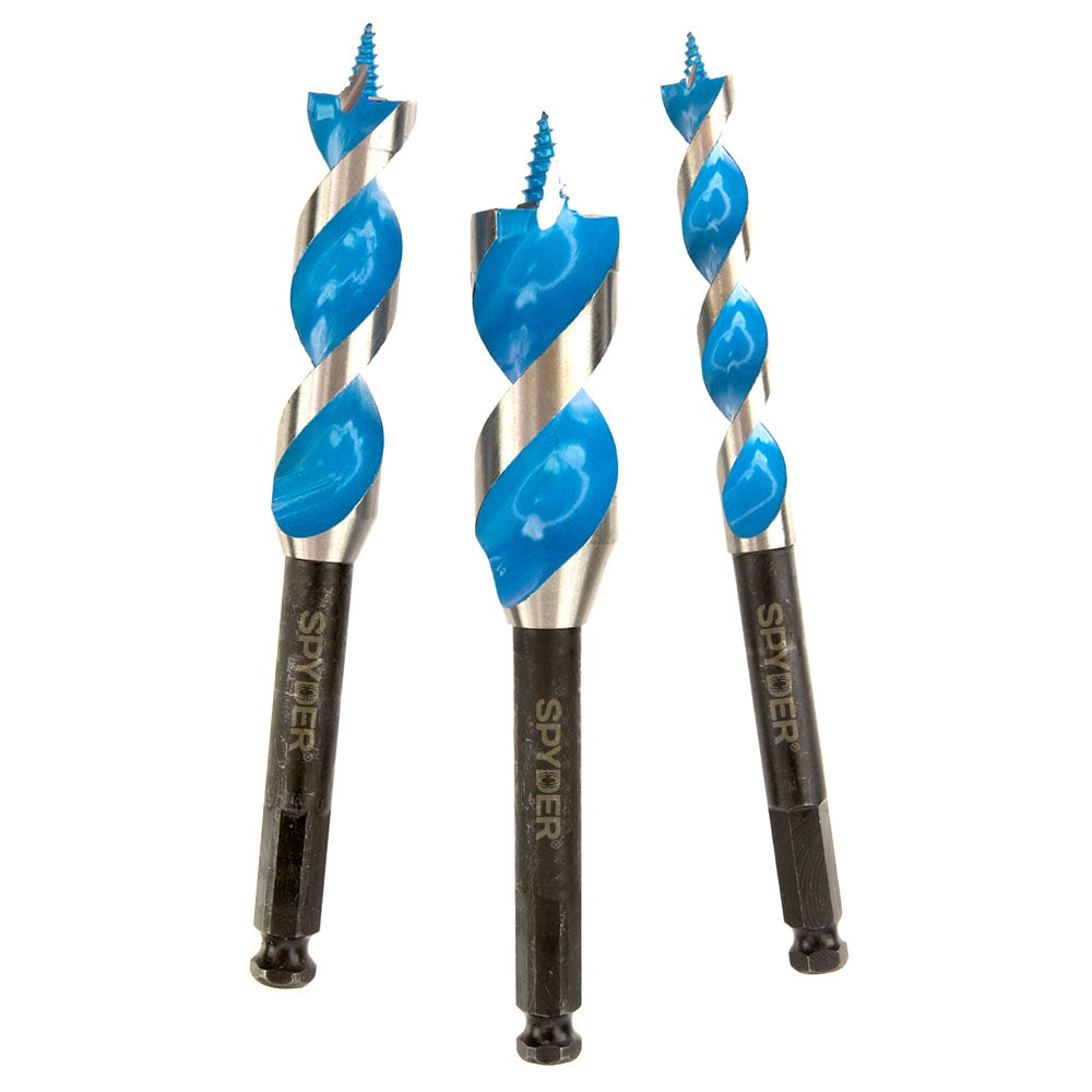 Spyder Stinger 3-Piece x 6-1/2-in Woodboring Auger Drill Bit Set - $14.98