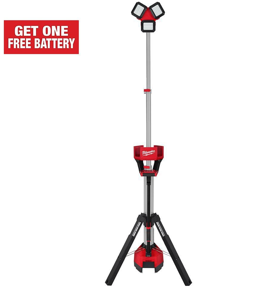 Milwaukee M18 18-Volt Lithium-Ion Cordless 6,000 Lumens Rocket Dual ...
