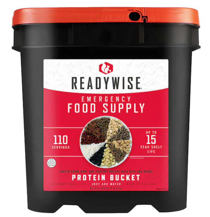 Readywise 110 Serving Emergency Protein Bucket (110 Total Servings) $99.99