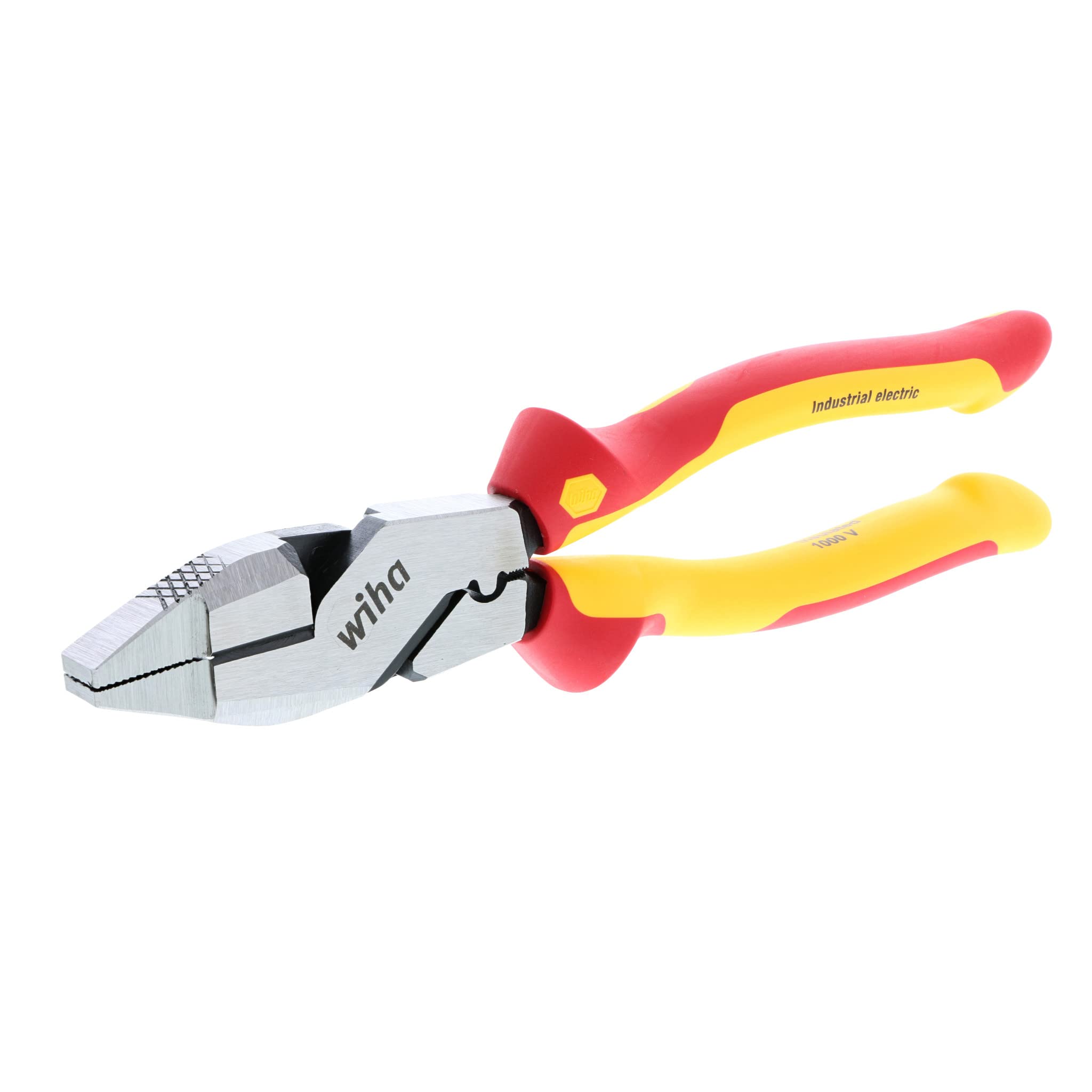 Wiha 32948 Insulated Industrial NE Style Lineman’s Pliers with Crimpers ...