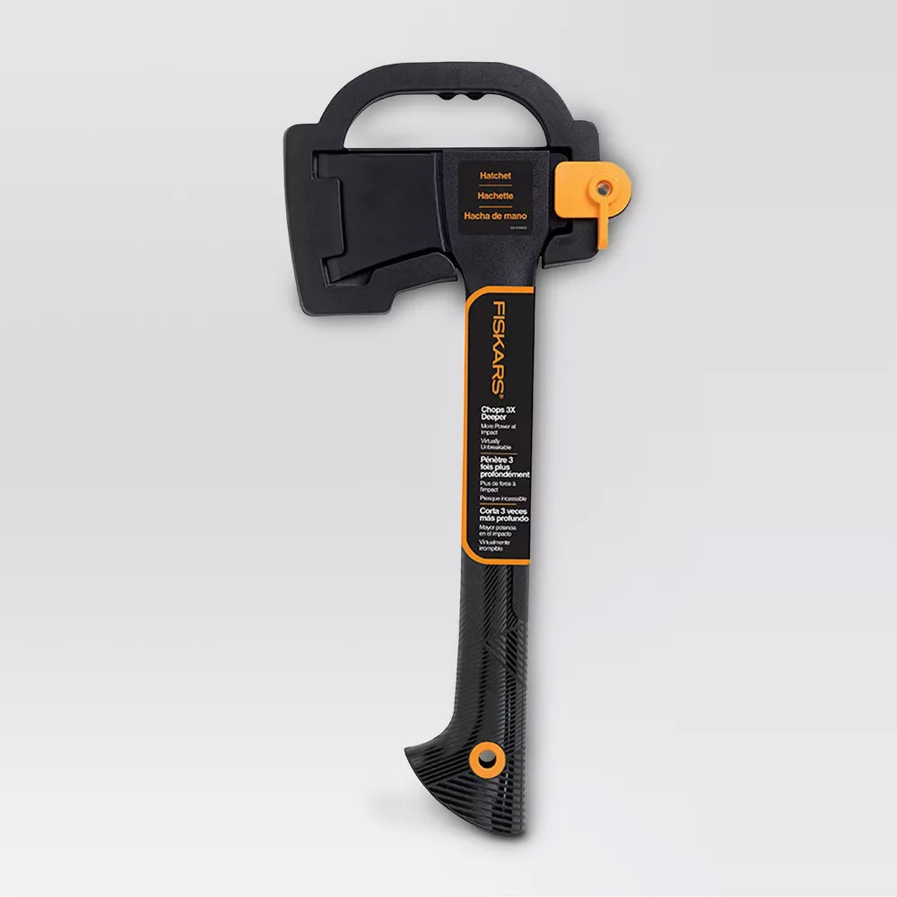 14" Fiskars Forged Steel Hatchet w/ Sheath Cover