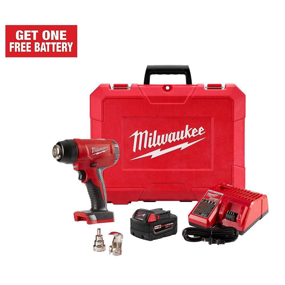 M18 18V Lithium-Ion Cordless Compact Heat Gun Kit W/(1) 5.0Ah Batteries ...