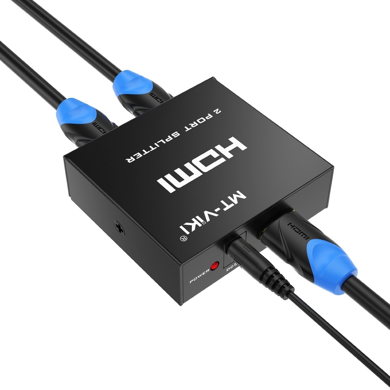 MT-VIKI 4K HDMI Splitter 1-In 2-Out for Dual Monitors (Supports 3D 4k ...