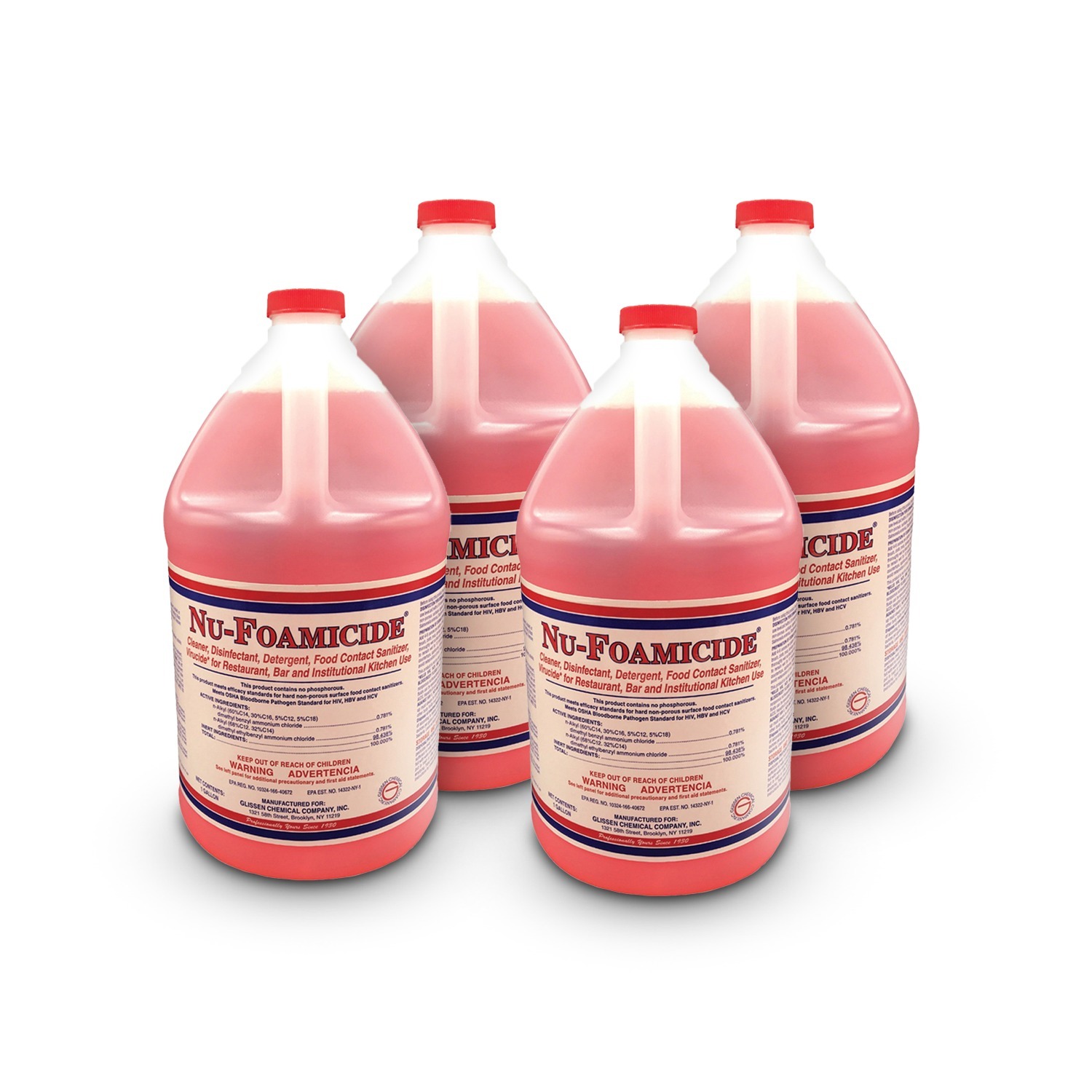 4-Ct 1-Gallon Nu-Foamicide EPA-Registered All-Purpose Cleaner ... 4-Ct 1-Gallon Nu-Foamicide EPA-Registered All-Purpose Cleaner ...