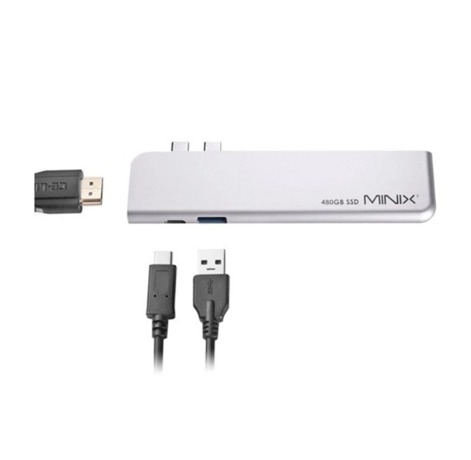 MINIX NEO SD USB C Hub W GB Built In SSD K Hz Output For Apple MacBook Air Pro