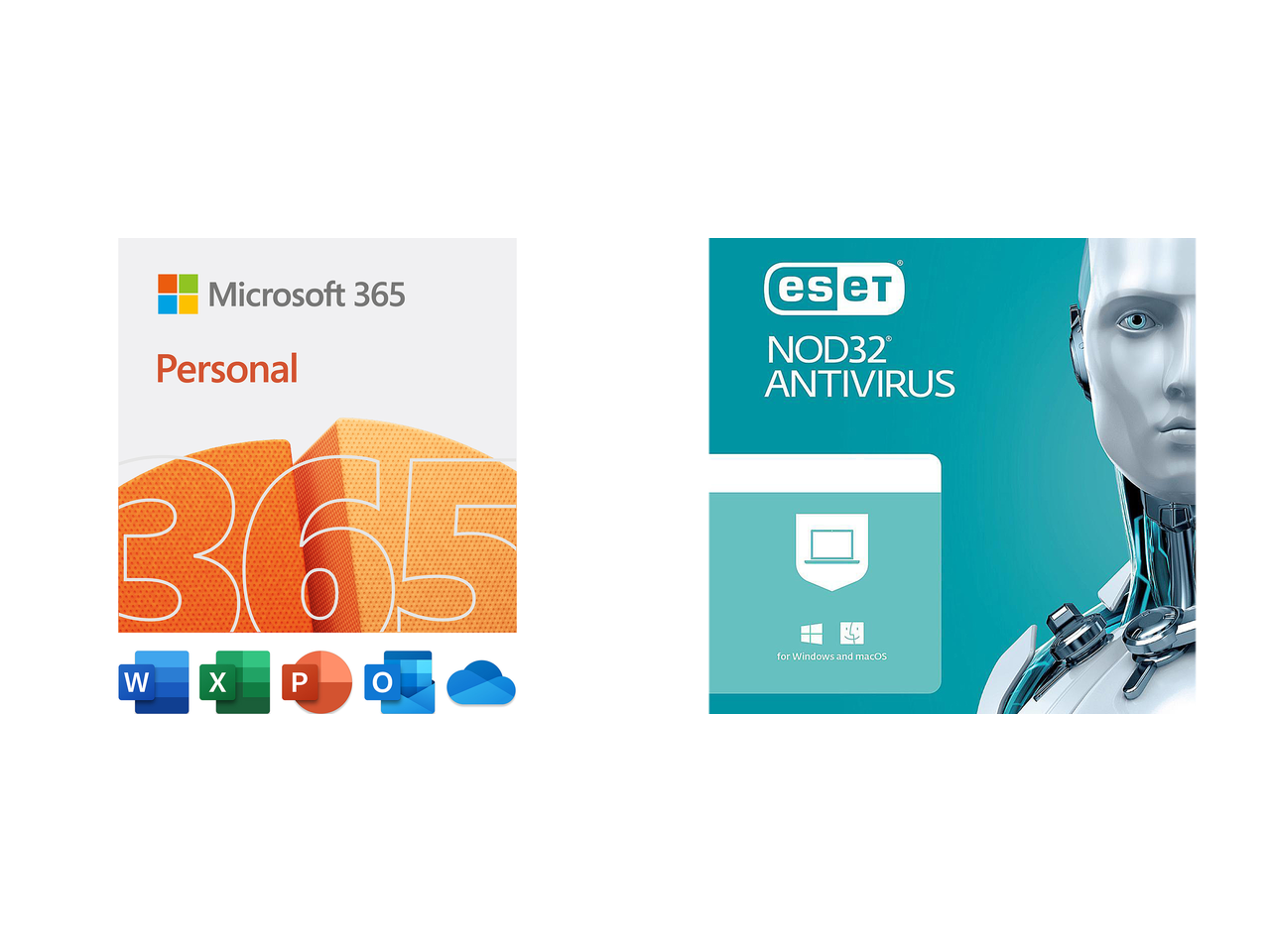 Microsoft 365 Bundles: 12-Month 365 Personal + 1-Yr AVG Ultimate (1 ...