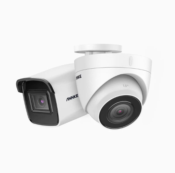 2-PK ANNKE C800 4K Outdoor PoE IP Security Camera w/ Human & Vehicle ...