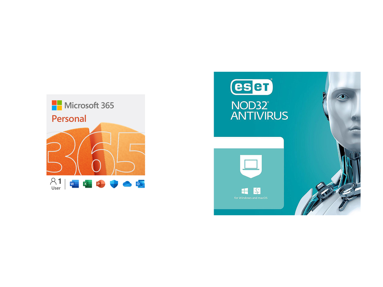 Microsoft 365 Bundles (Digital): 12-Month Microsoft 365 Personal + 1-Yr ...