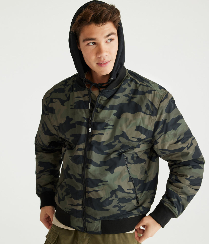 Aéropostale Men's Hooded Bomber Jacket (Camo) $20 + Free Shipping