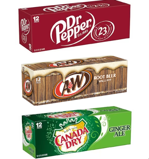 12-Count 12-Oz Soda (Dr. Pepper, 7UP, Sunkist, A&W Root Beer & More)