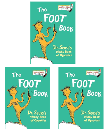 Dr. Seuss's The Foot Book Wacky Book of Opposites Board Book 3 for $6. ...