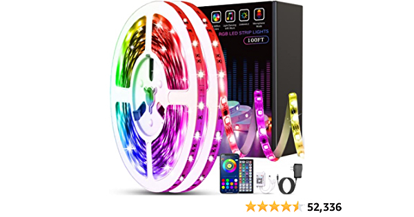 Led Strip Lights 100ft (2 Rolls of 50ft) - $15.99