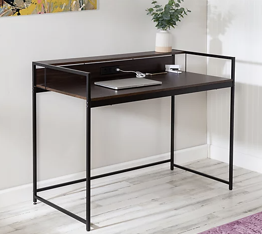Honey-Can-Do Computer Desk w/ USB Ports, Outlets, Shelf $59.99
