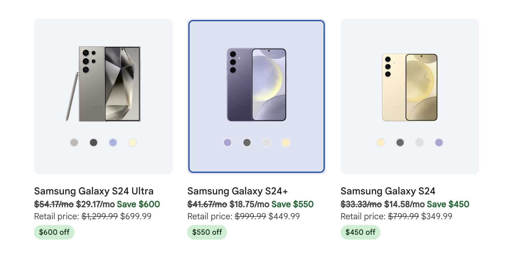 Google Fi Existing Customers | Galaxy s24 Ultra - $699 , S24+ - $449 ...