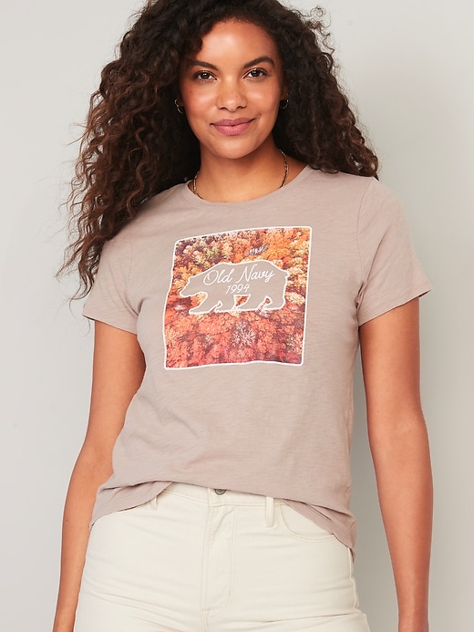 Old Navy Extra 30% Off Sale: Women's EveryWear Logo Graphic T-Shirt ...