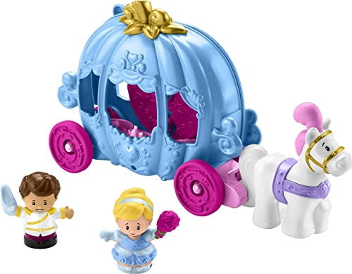 Little People Disney Princess Cinderella's Dancing Carriage Vehicle ...