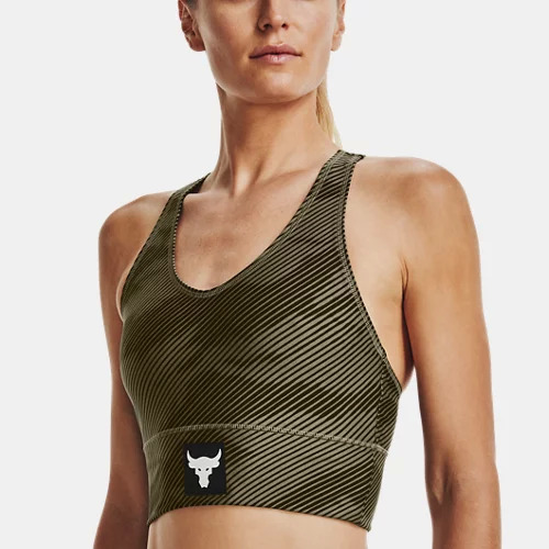 Under Armour Women's Project Rock HeatGear Sports Bra: Tent $16.80 ...