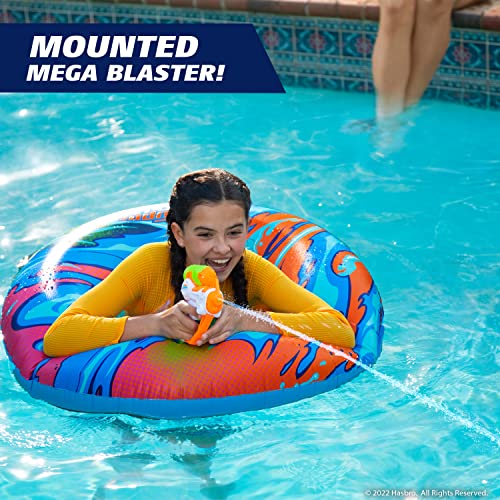 Nerf Super Soaker Hydro Battle Ride-on Tube w/ Attached Water Blaster ...