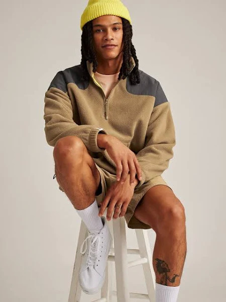 Bonobos Fielder Men's Apparel: Relaxed Polar Fleece Half Zip Jacket ...