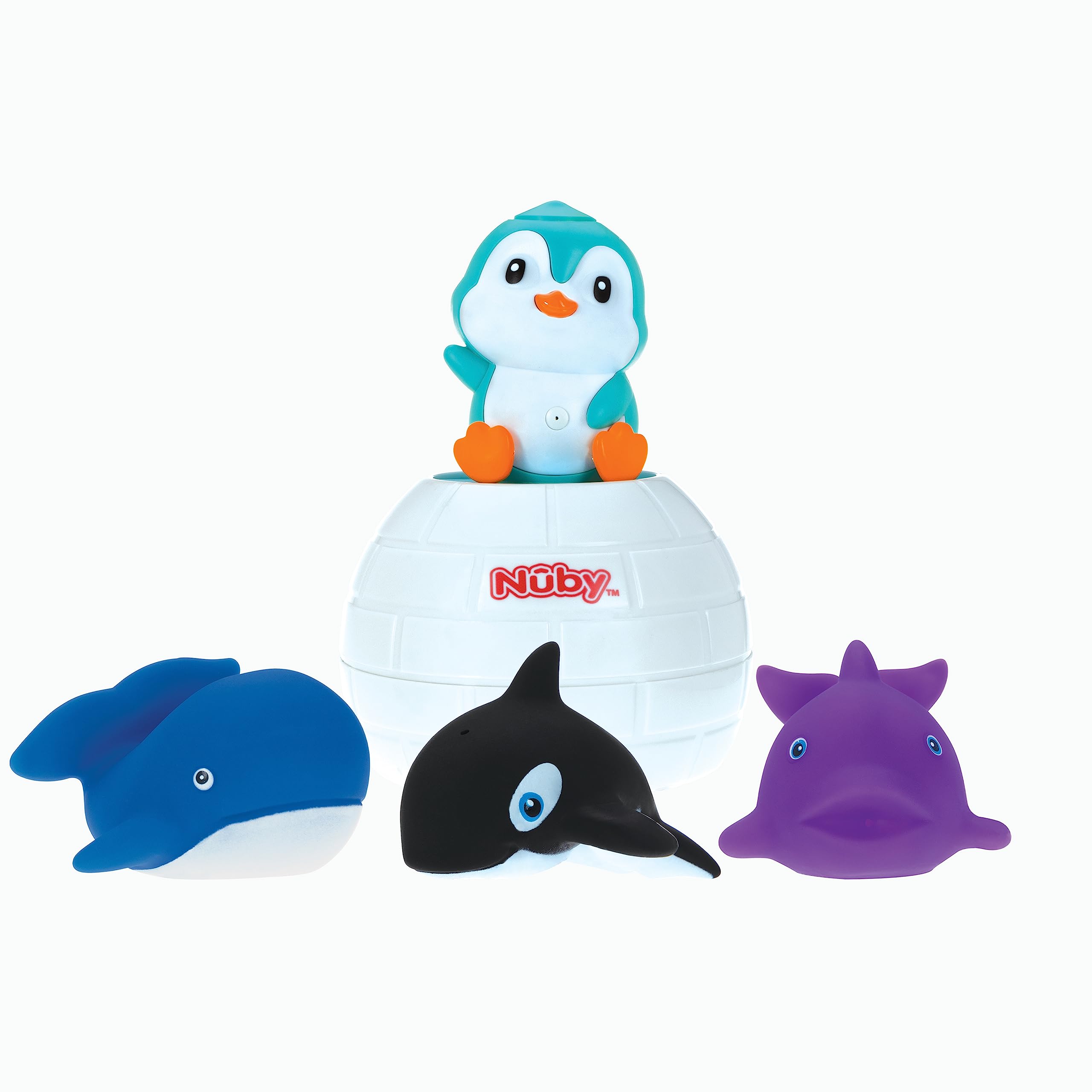 Nuby Pop-Up Penguin Bath Toy w/ 3 Bath Squirters $5.70 + Free Shipping ...