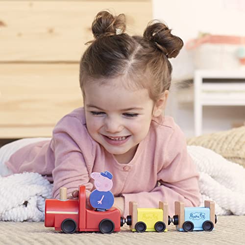 Peppa Pig Wooden Toy Train Set $6.99 + Free Shipping w/ Prime or on $35+