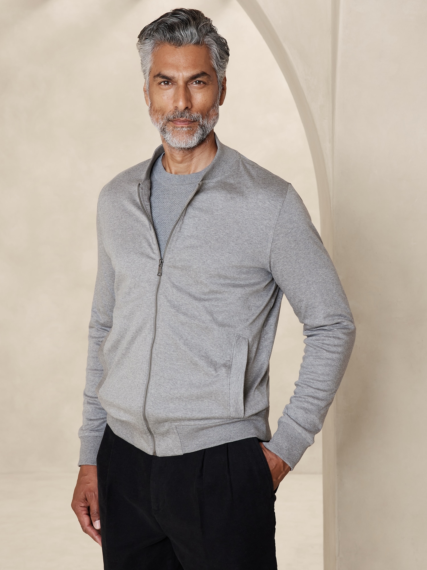 Banana Republic Factory Men's Luxe Touch Jacket (Heather Grey) $30 ...