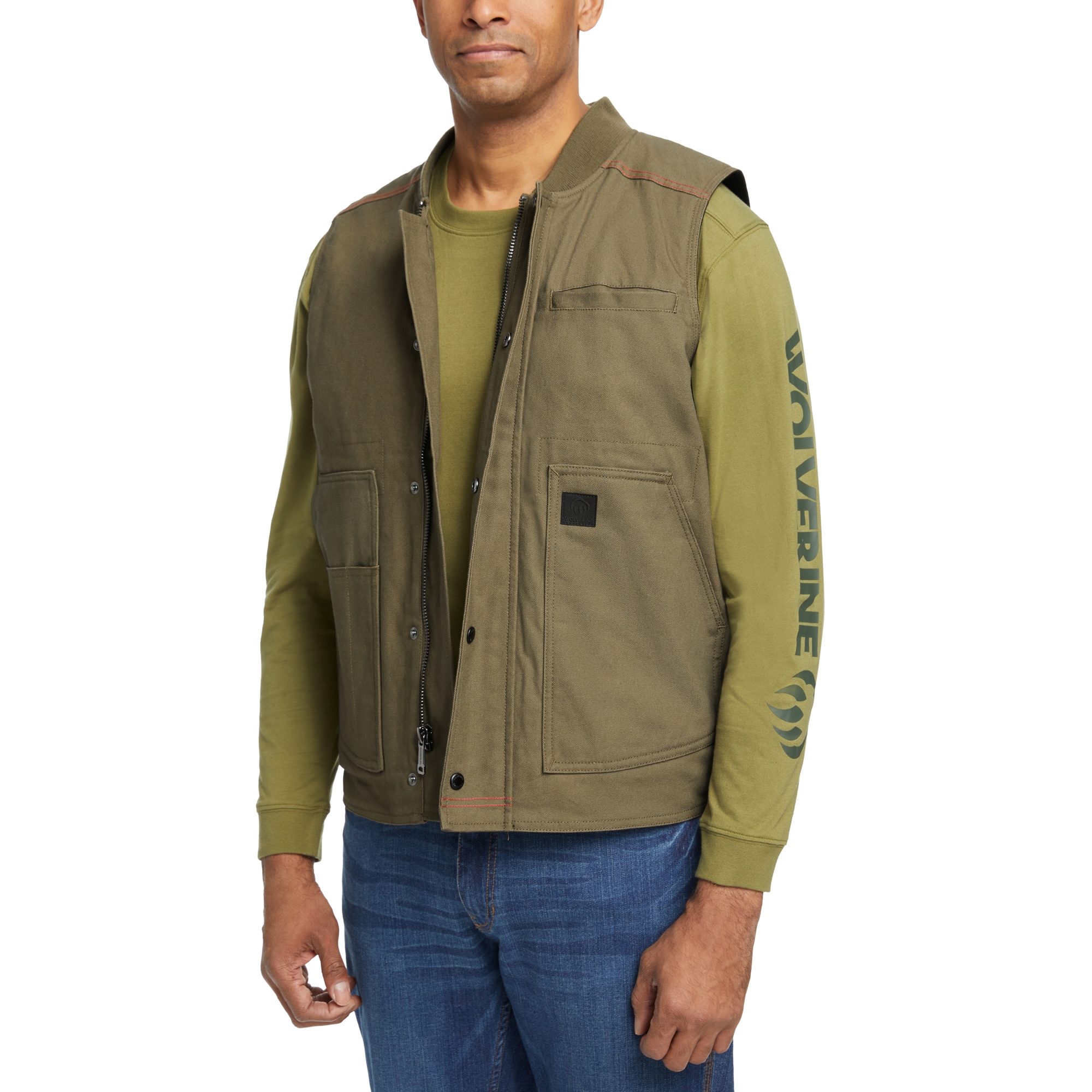 Wolverine Men's Guardian Cotton Work Vest (Canteen or Onyx) $20 + Free ...
