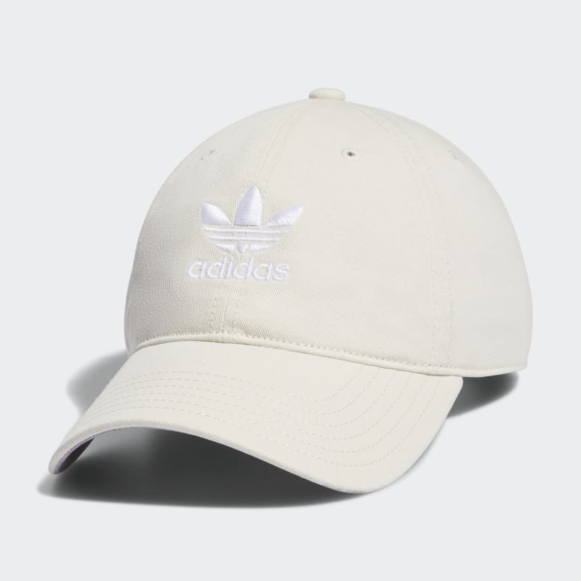 adidas Men's Relaxed Strap Back Hat (Wonder White) $13 + Free Shipping