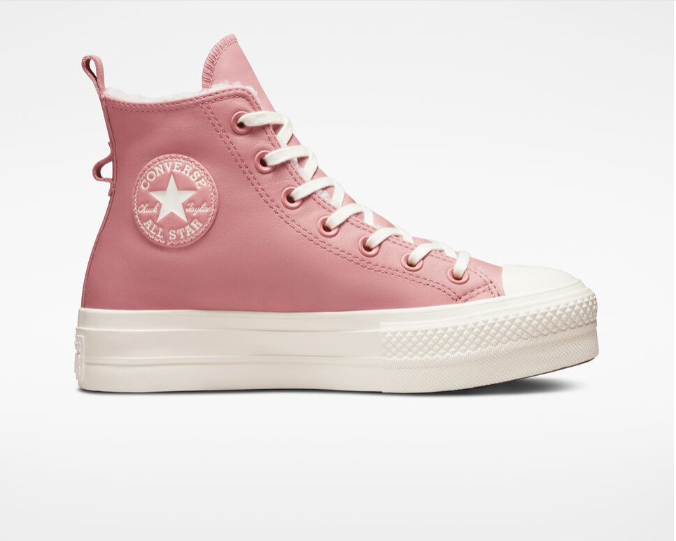 Converse Chuck Taylor Women's All Star Lift Platform Sherpa-Lined High ...