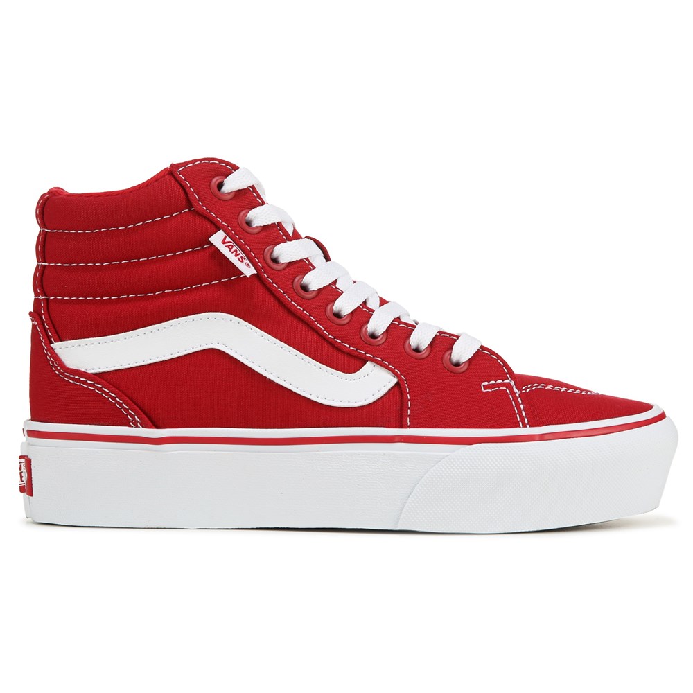 Vans Women’s Filmore High Top Platform Shoes (Tango Red) $40 + Free ...