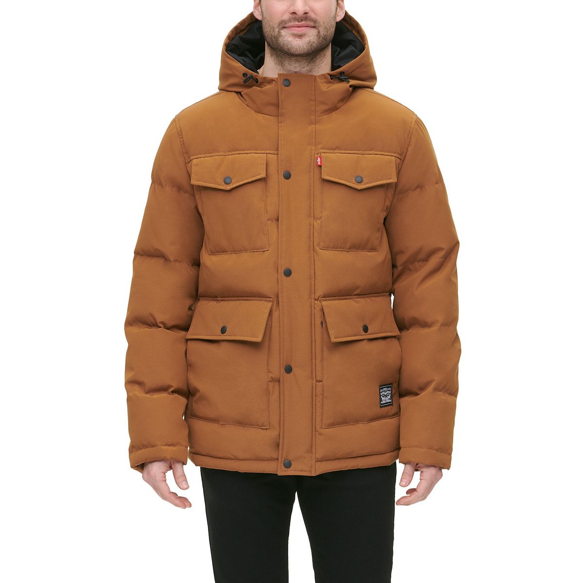 Levis Mens Four Pocket Hooded Parka Jacket Various 45 Fs On 49