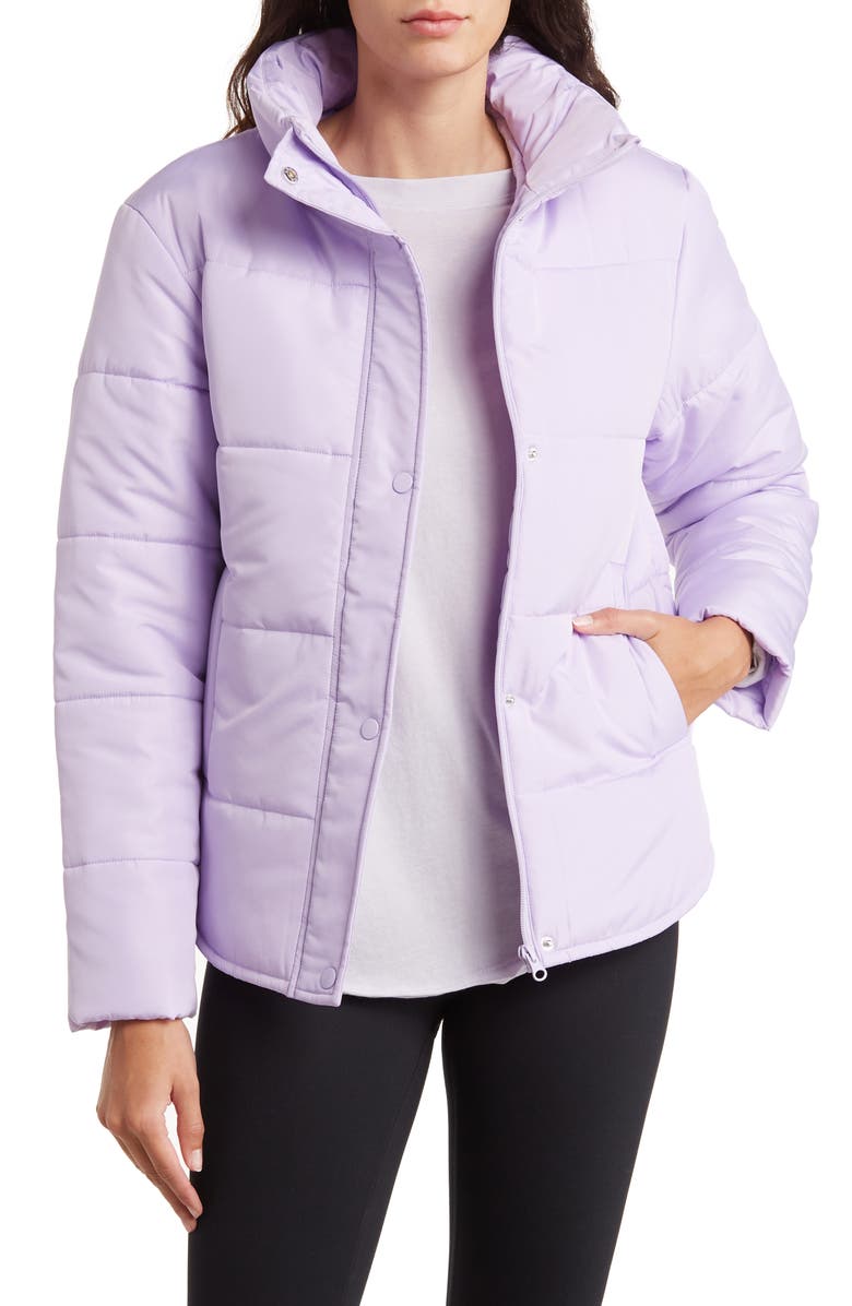 Z By Zella Women's Water Resistant Puffer Jacket (Purple Secret) $21 ...