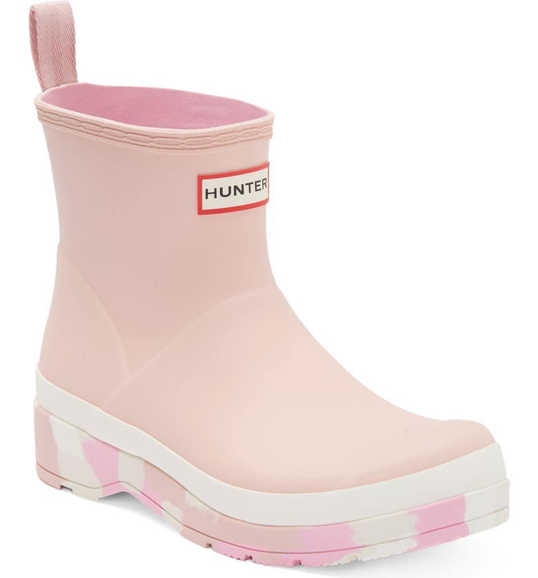 Hunter Women's Play Short Waterproof Color Rain Boots (Rose/Pink Fizz ...