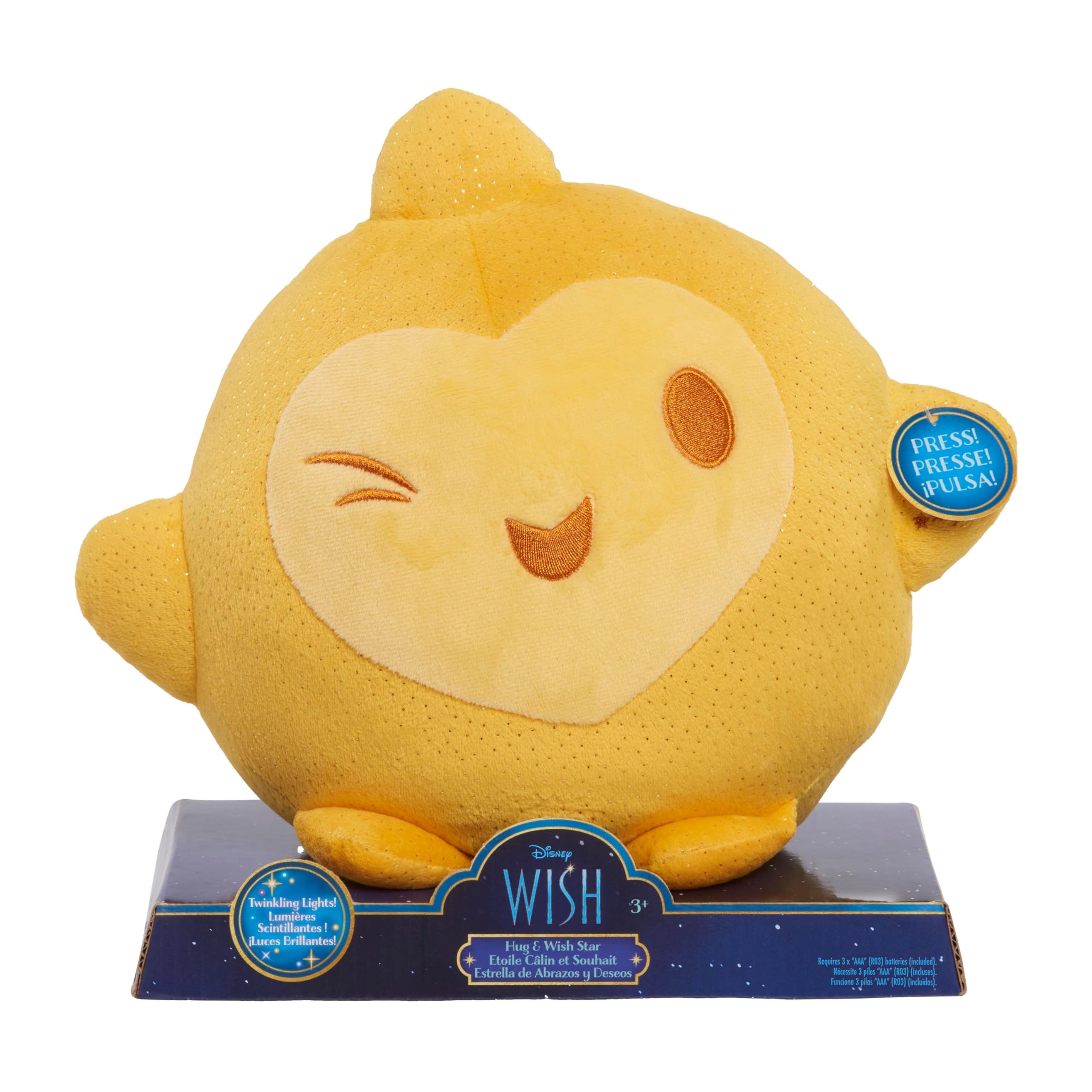 10" Disney Wish Hug & Wish Star Glowing Night Light Plush Toy $7.41 ...