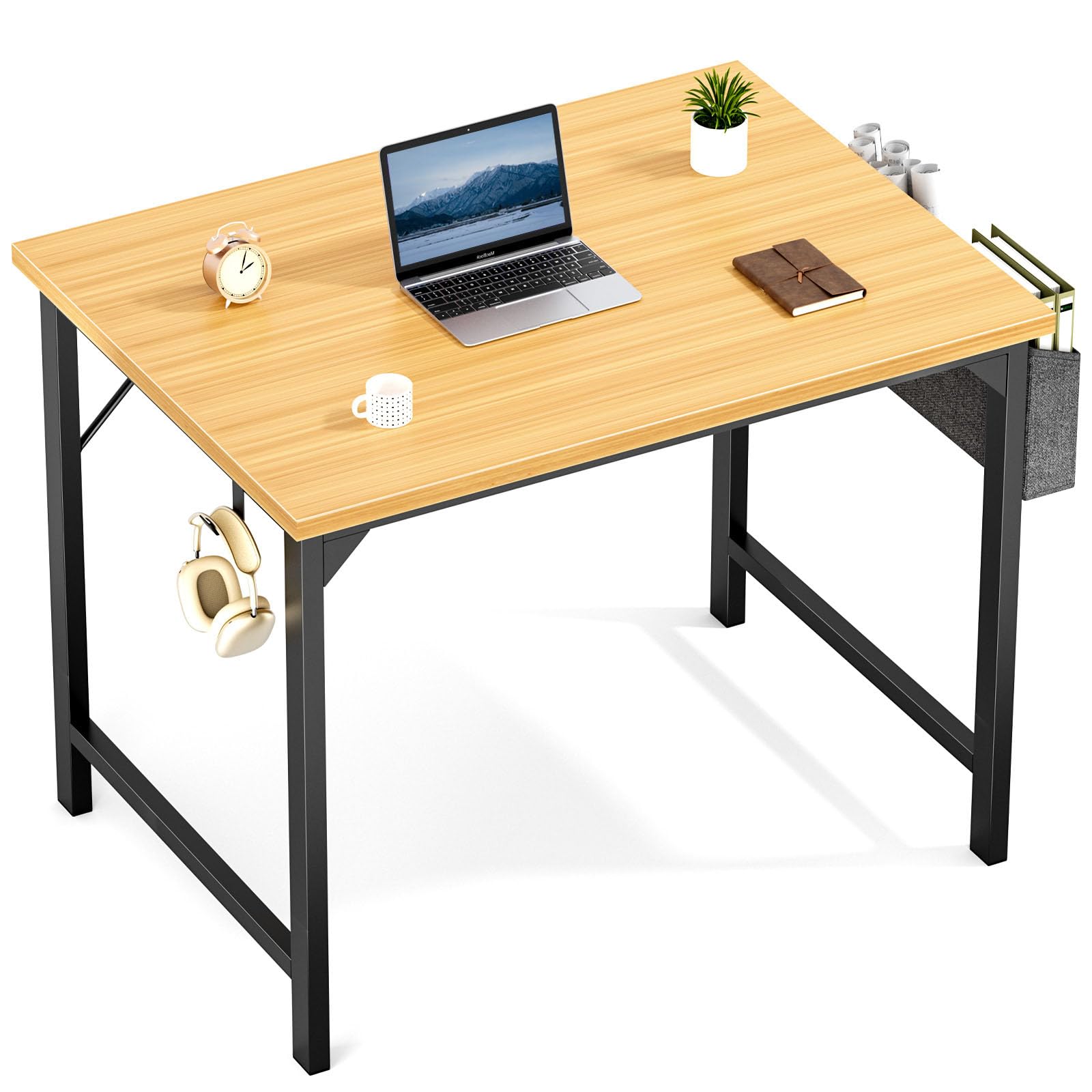 Prime Members: 32" Olixis Small Home Office Computer Desk w/ Side ...