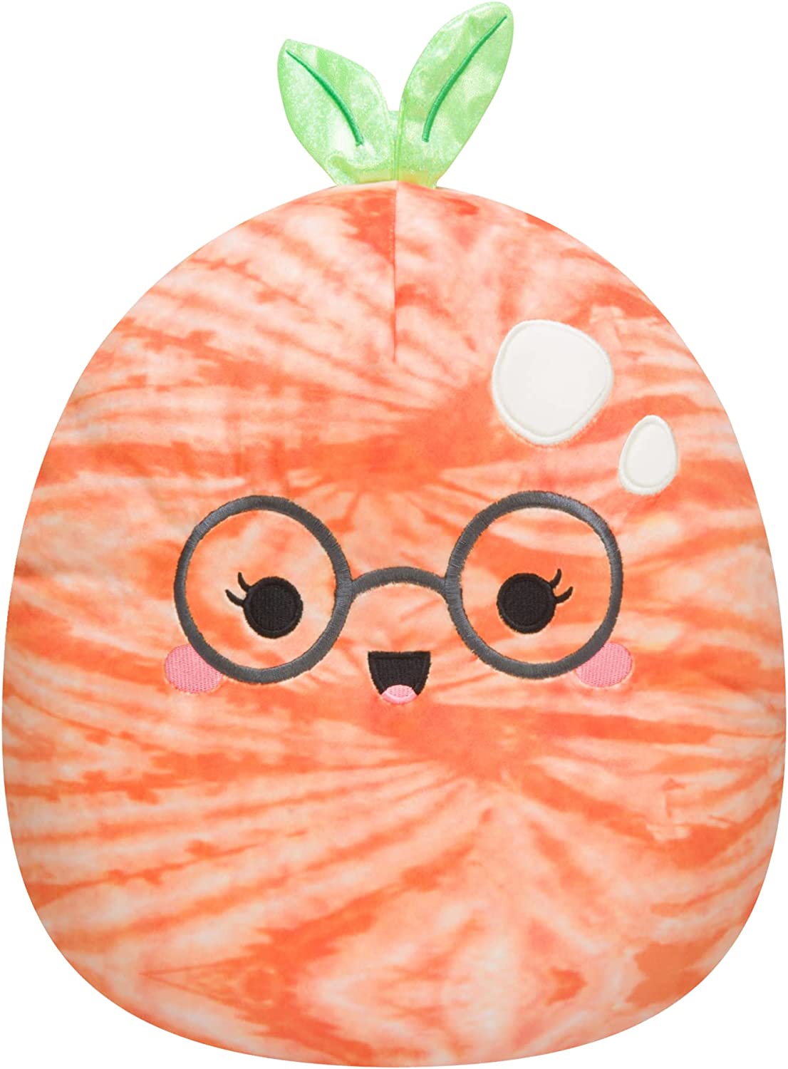 14" Squishmallows Orange Tie-dye Tangerine with Glasses Plush $10.49 ...