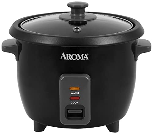 6-Cup/1.5-Qt. Aroma Housewares Rice & Grain Cooker (Black) $15 + Free ...