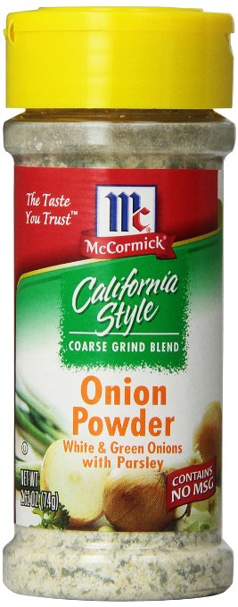 2.62oz. McCormick Onion Powder (White & Green Onions w/ Parsley) $1.43 ...